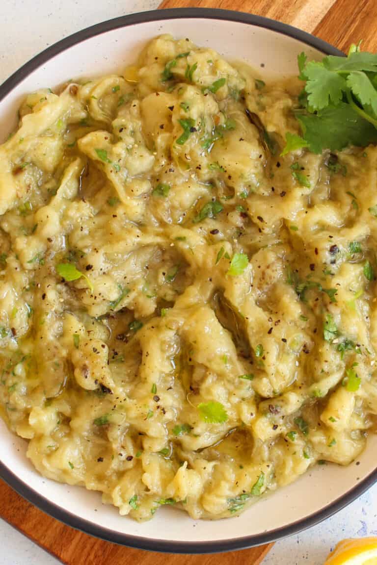 Mutabal Recipe – Creamy & Smoky Middle Eastern Eggplant Dip – A Is For ...