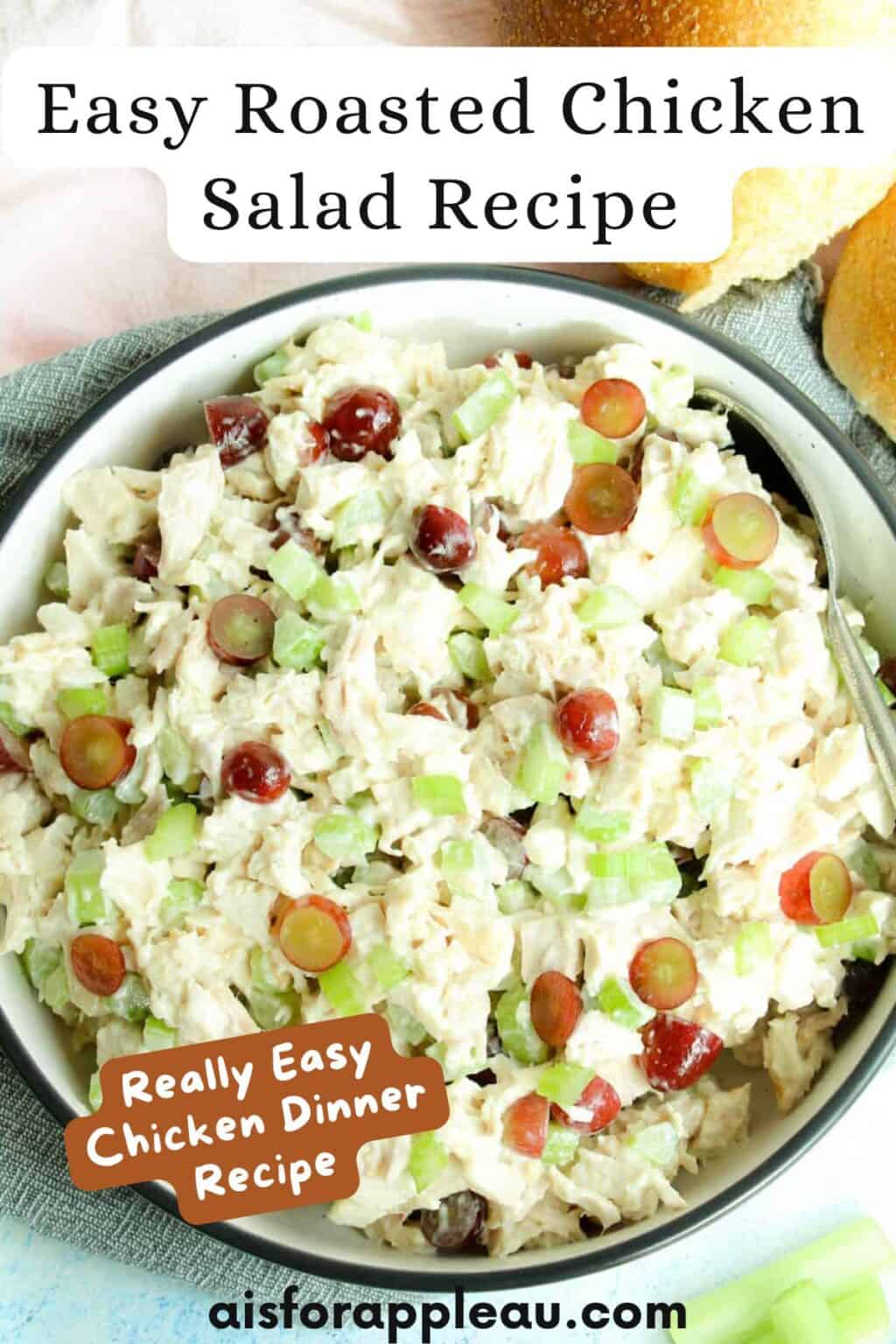 Easy Roasted Chicken Salad Recipe - A Is For Apple AU