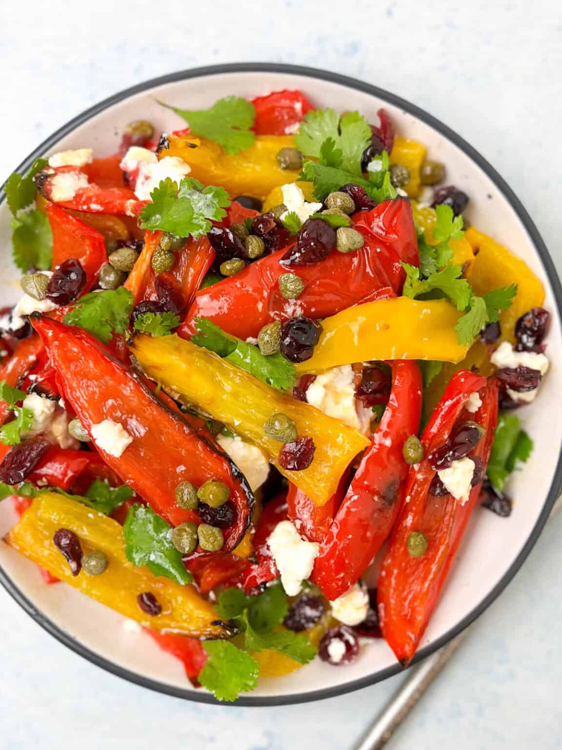 Easy Roasted Bell Pepper Salad – A Is For Apple AU