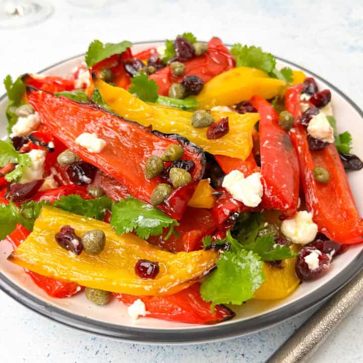 Easy Roasted Bell Pepper Salad – A Is For Apple AU