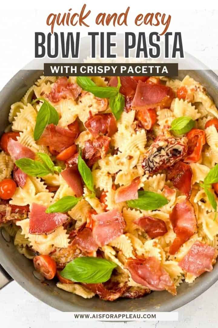 Easy Creamy Pasta Salad with Crispy Pancetta – A Is For Apple AU