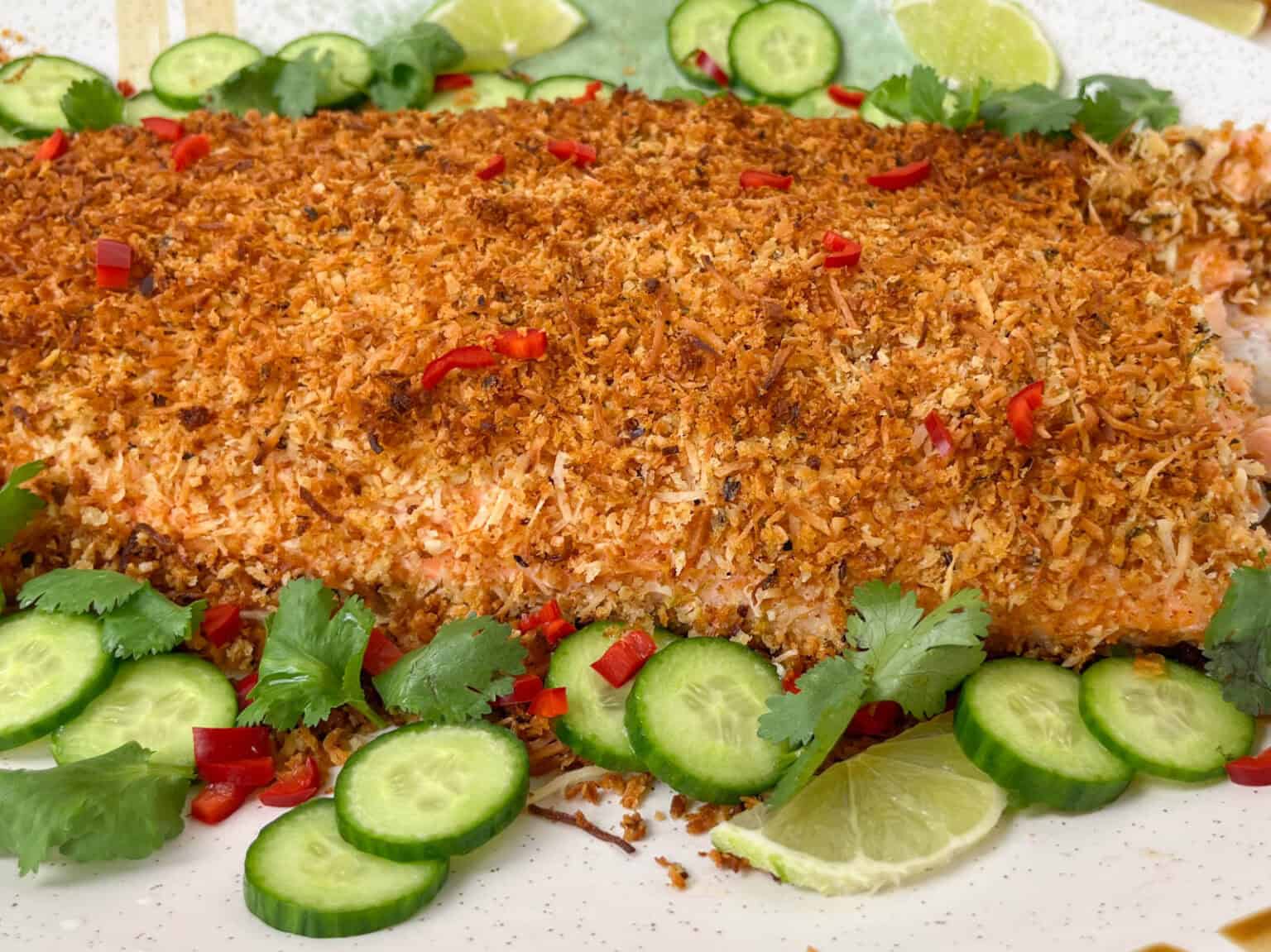 Coconut Crusted Salmon – Easy and Delicous – A Is For Apple AU